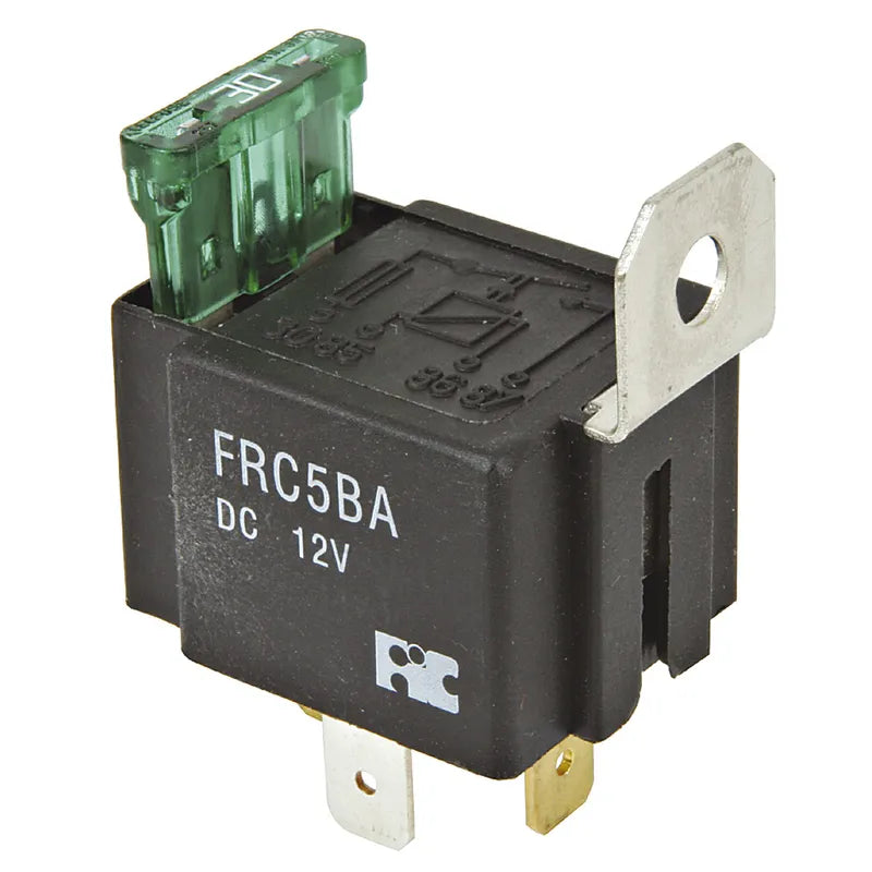Narva 12V 30A 4 Pin Fused Relay 68060BL | AutoMegaStore