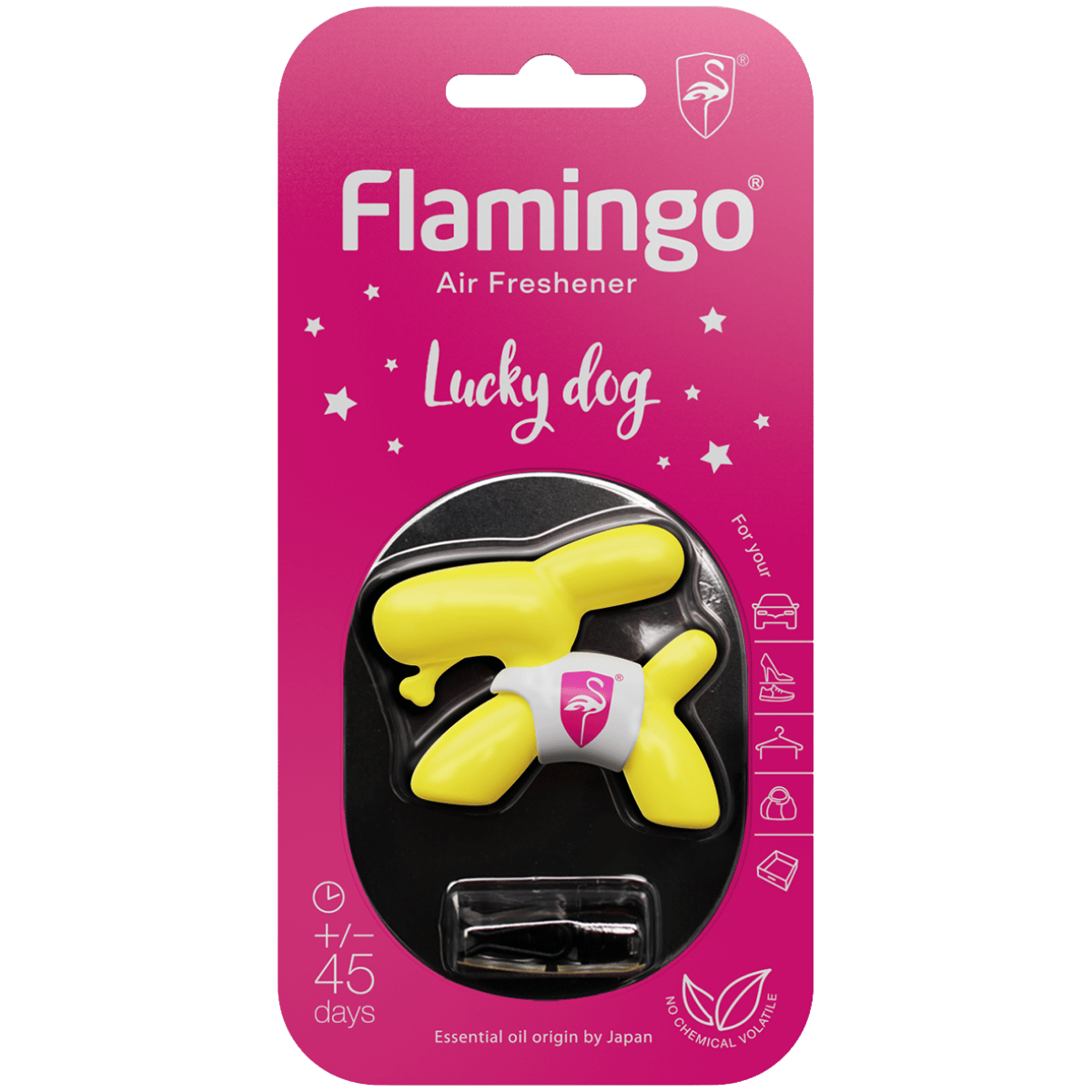 Flamingo Air Freshener Vent Lucky Dog F093-V | AutoMegaStore