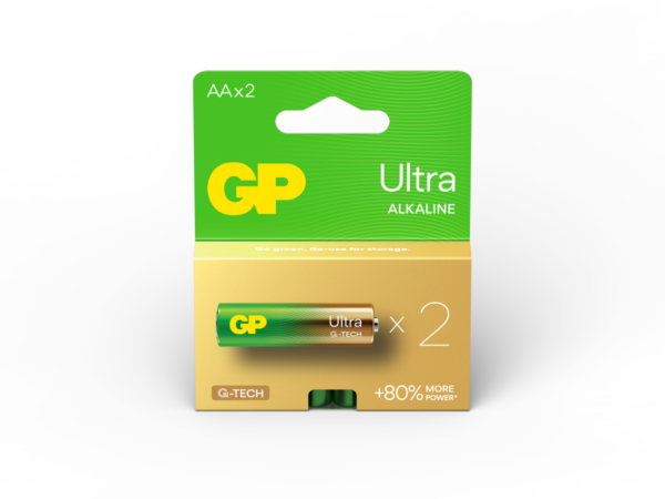 GP Ultra Alkaline AA Battery Pack of 2 – AutoMegaStore