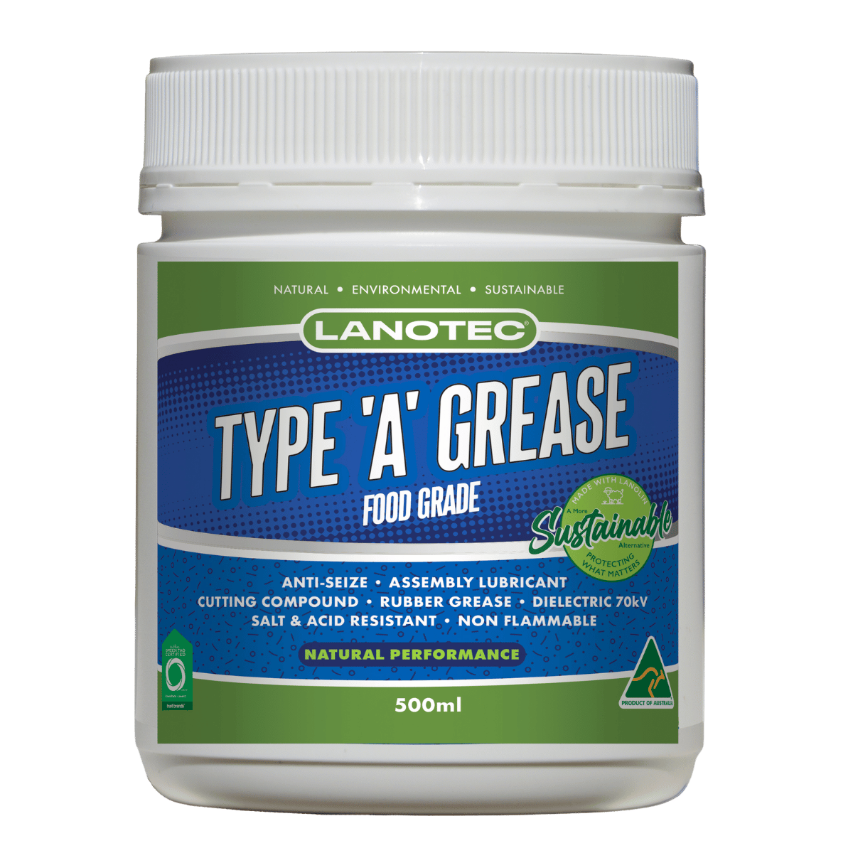 Lanotec Type-A Food Grade Lanolin Grease 500ml GS0500 | AutoMegaStore