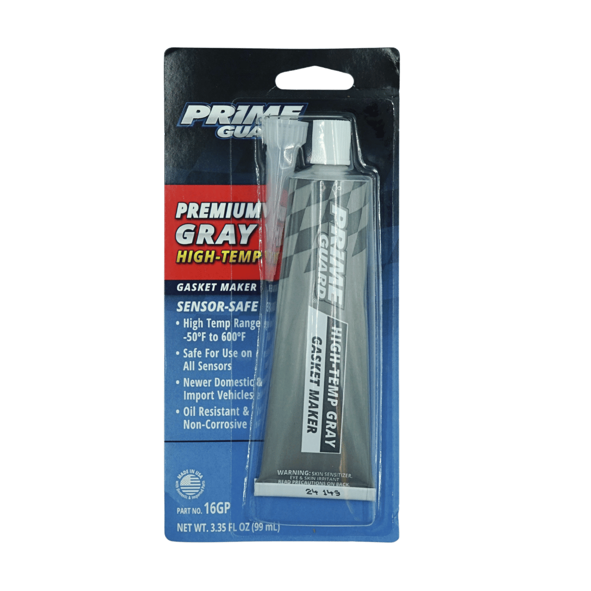Prime Guard High Temp Grey Gasket Maker 99ml M16GP | AutoMegaStore
