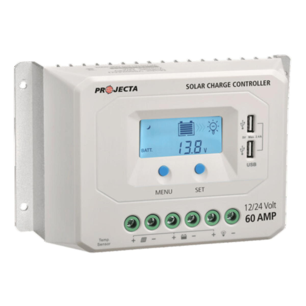 Projecta Automatic 12/24V 60A 4 Stage Solar Charge Smart Controller ...