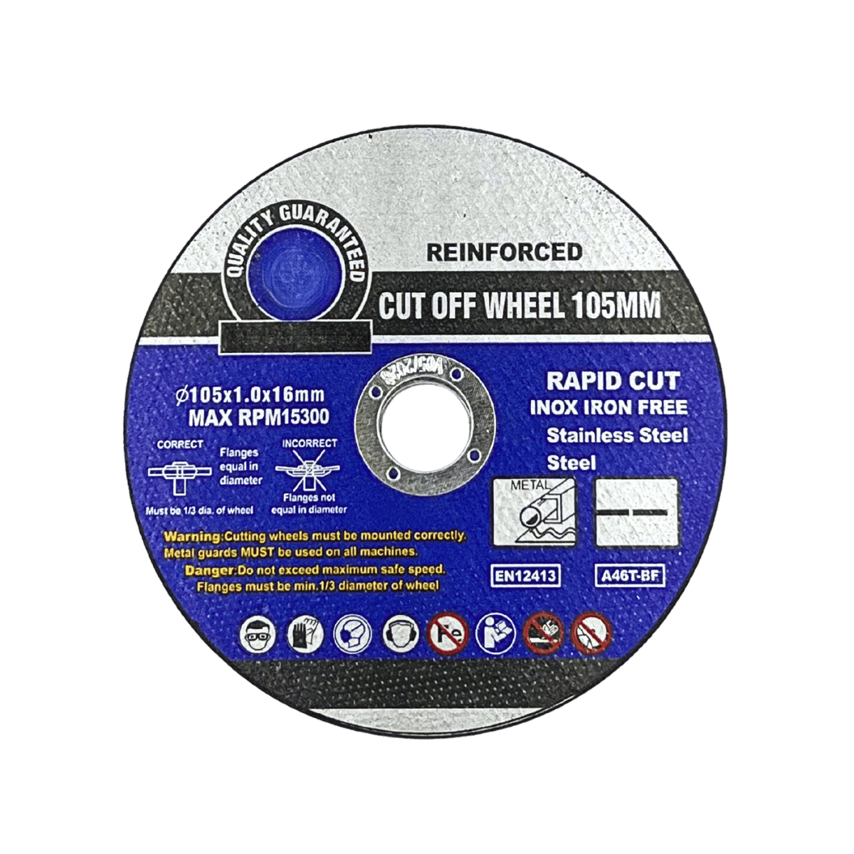 Cut Off Wheel 105mm/125mm 5 pack AMS40834 | AutoMegaStore