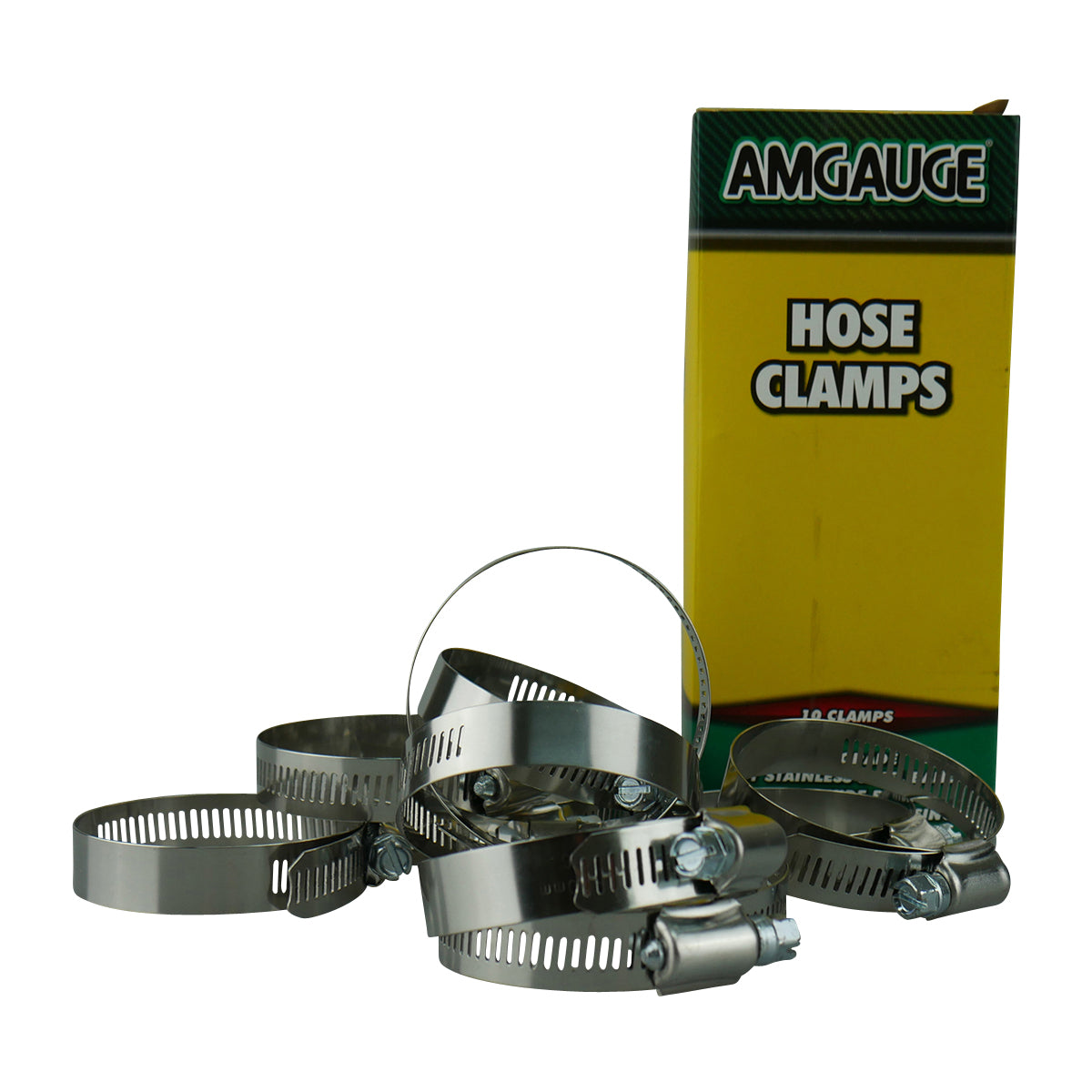 Amgauge Full Stainless Steel Hose Clamps (44-70mm) 1.3/4"-2.3/4" 10 Pa ...