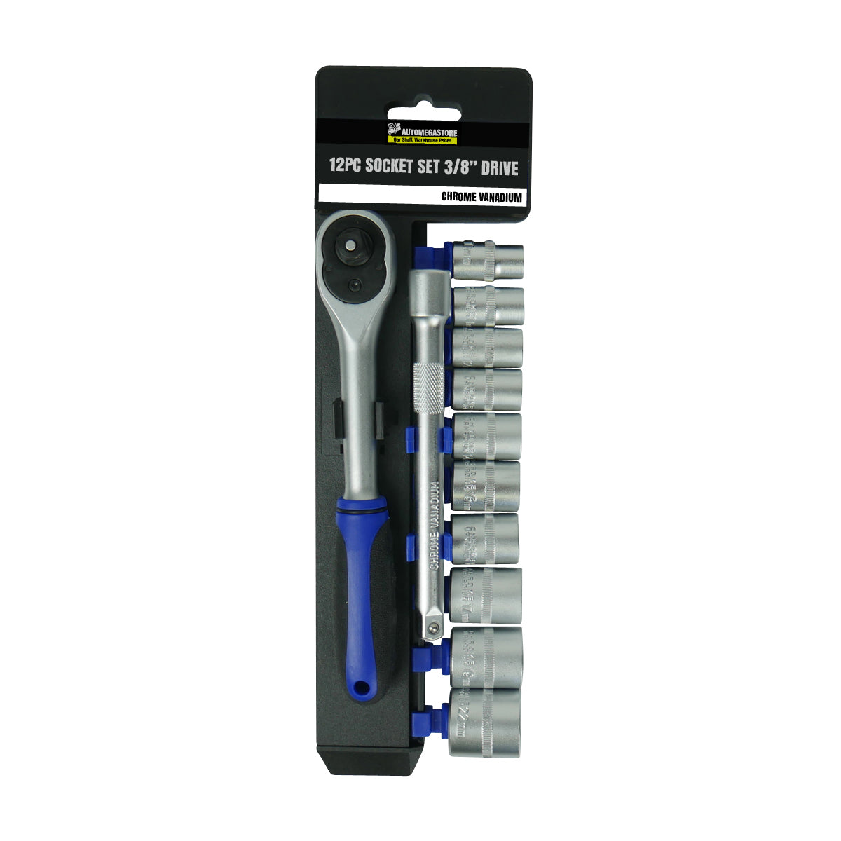 Quick Release Socket and Ratchet Set 3/8" Drive Metric 10-22mm ...