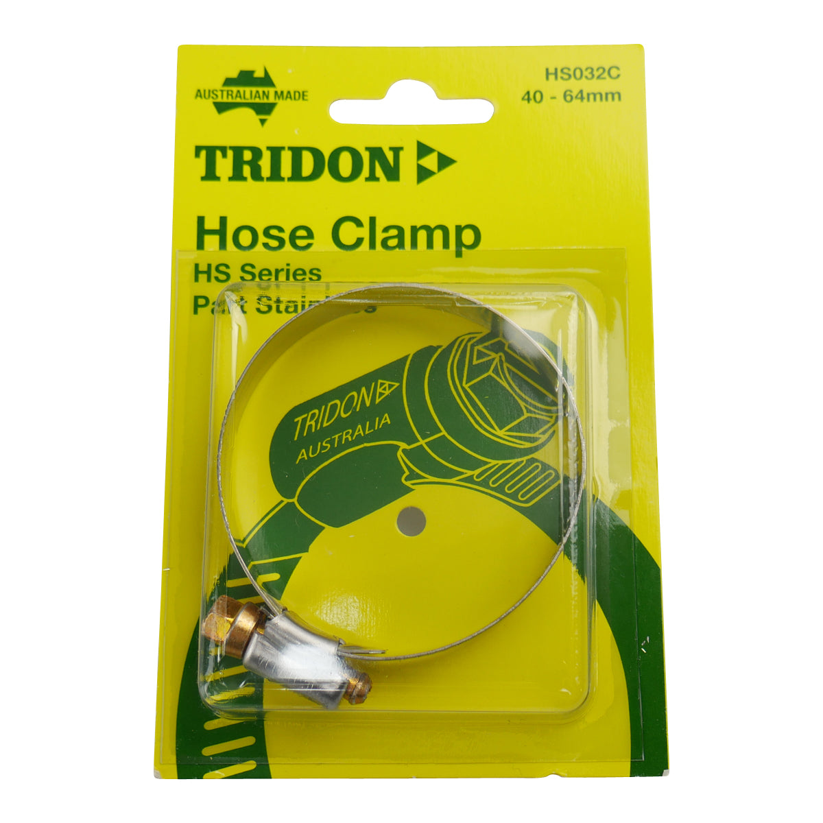 Tridon Hose Clamp Part Stainless 40 - 64mm Card of 1 HS032C | AutoMegaStore