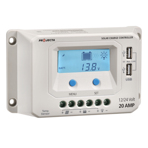 Projecta Automatic 12/24V 20A 4 Stage Solar Charge Smart Controller ...