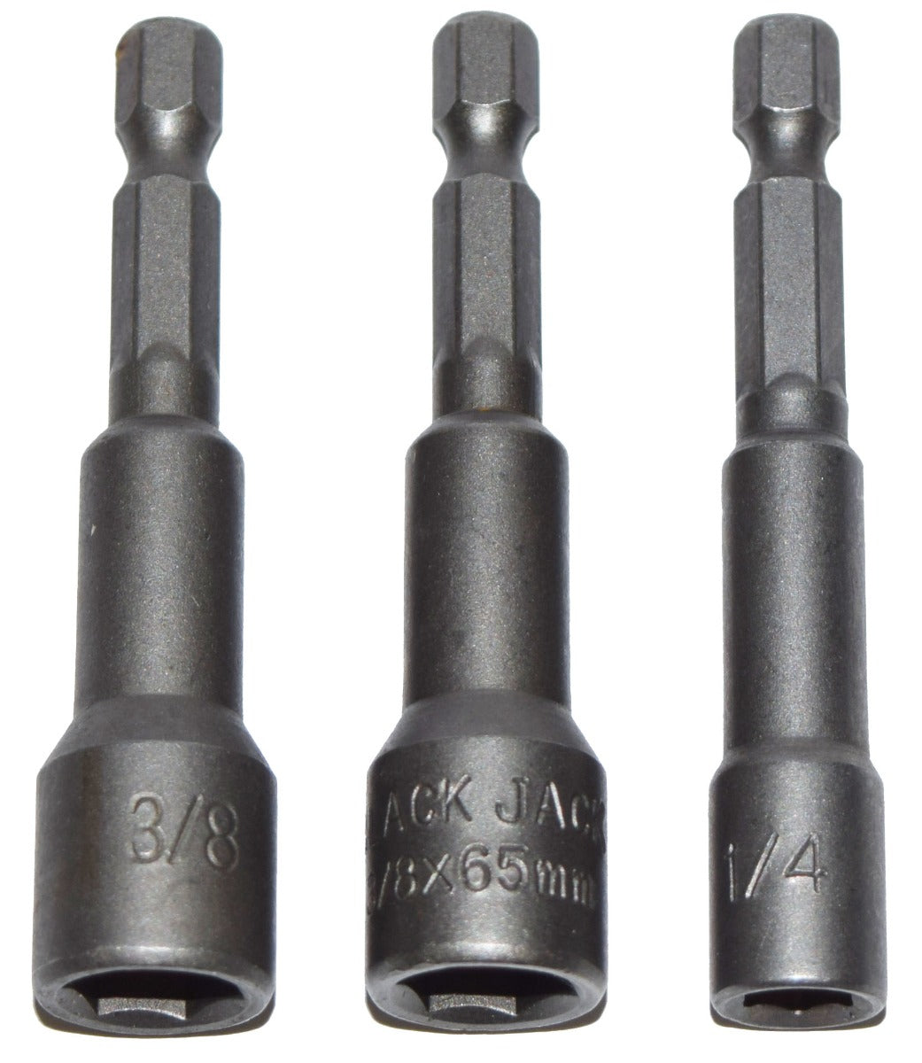 Magnetic Nut Power Driver Bits 3 Piece Set AMS30241 | AutoMegaStore