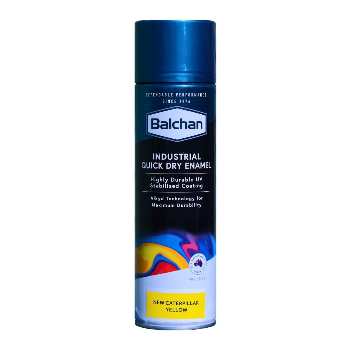 Balchan Quick Dry Industrial Enamel Paint New Caterpillar Yellow 400g ...